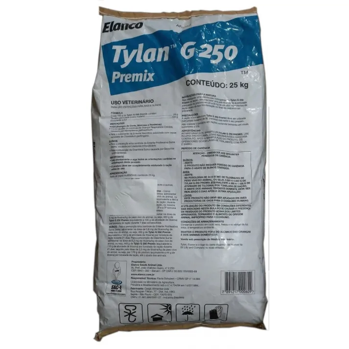 96 - Tylan G 250 25Kg - Oestevet - Distribuidora de Produtos Veterinários